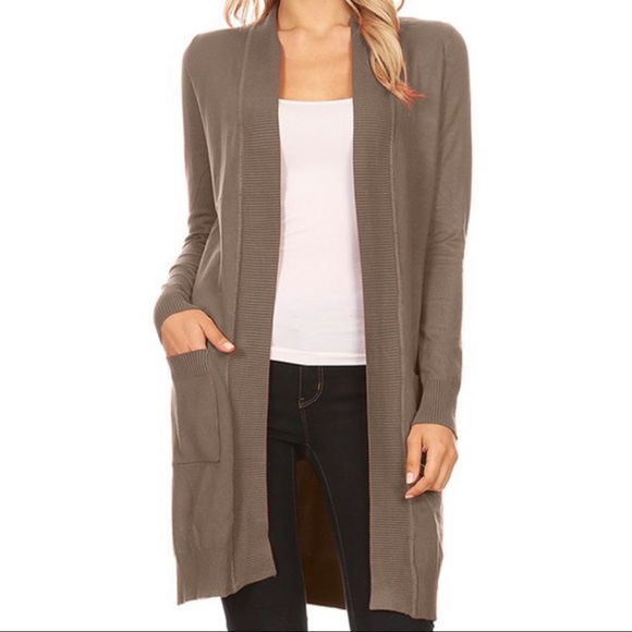 Cielo | Sweaters | Cardigan Sweater Mocha | Poshmark